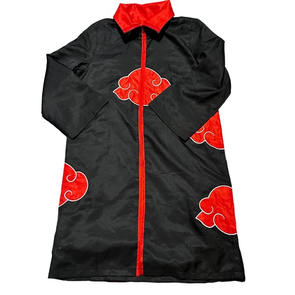 Jackets & Coats | Naruto Akatsuki Cosplay Overcoat Jacket Robe Red ...